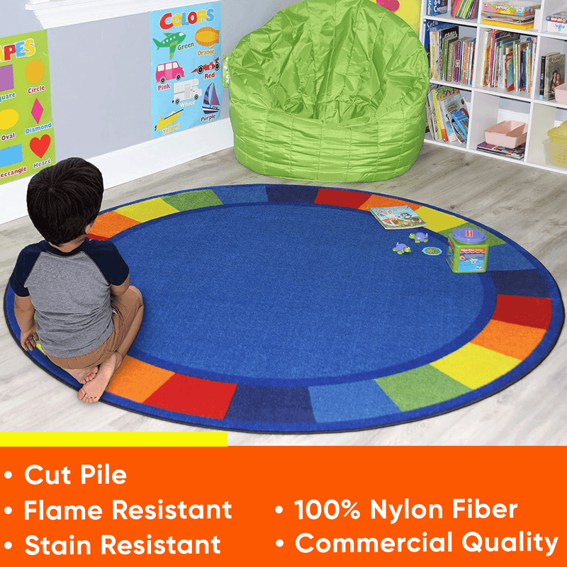 Colors Full Circle Rug – KidCarpet.com