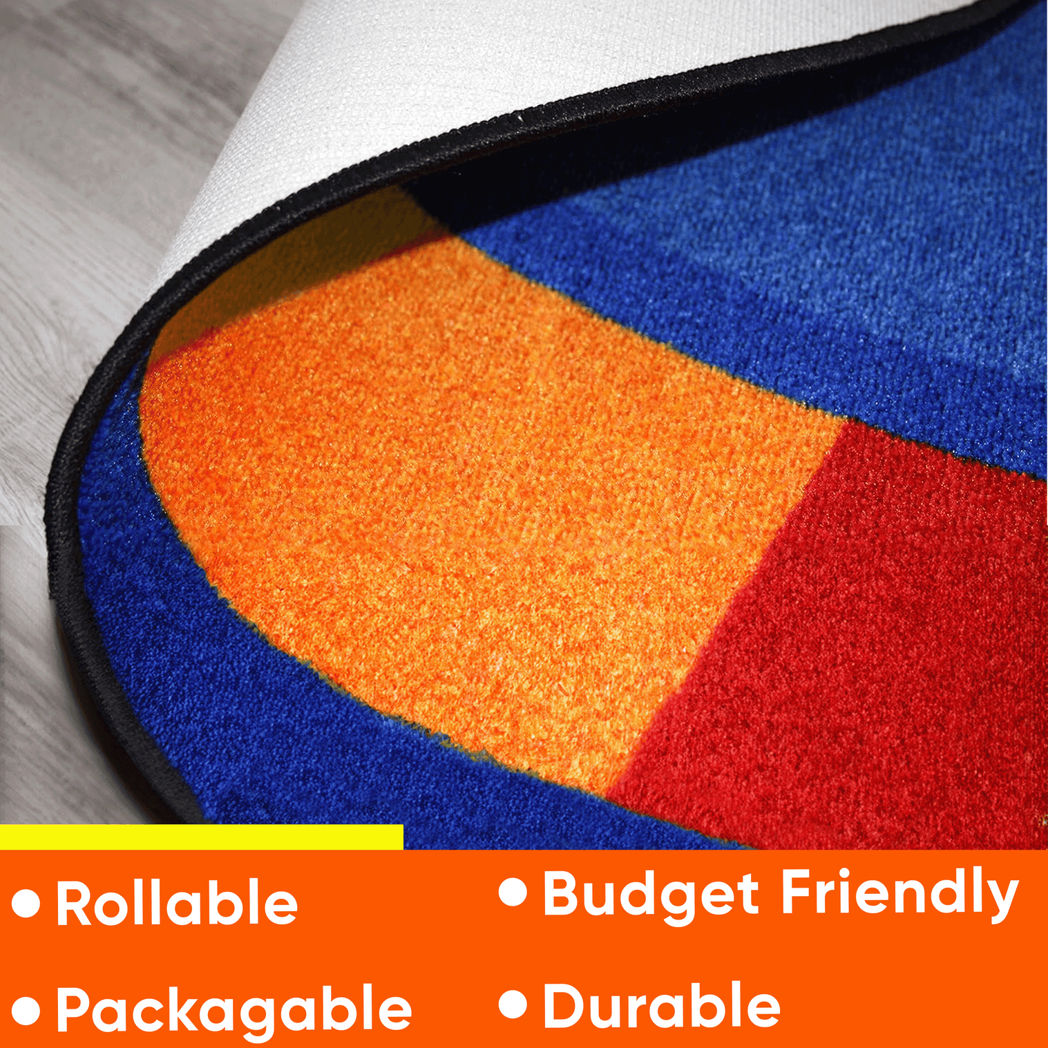 Colors Corner Quarter Circle Rug – KidCarpet.com