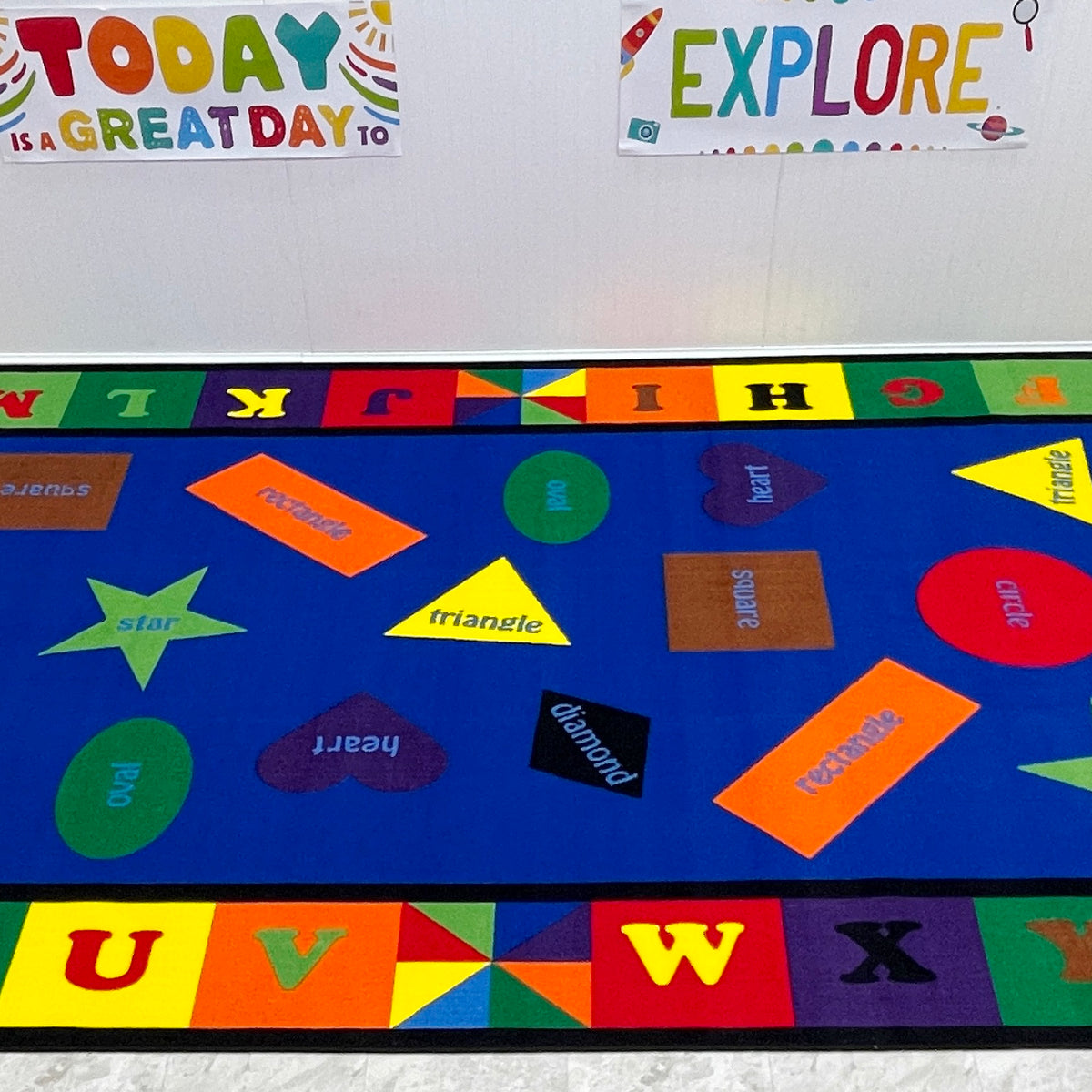 Colorful Shapes Rug With BRIGHT Colors – KidCarpet.com