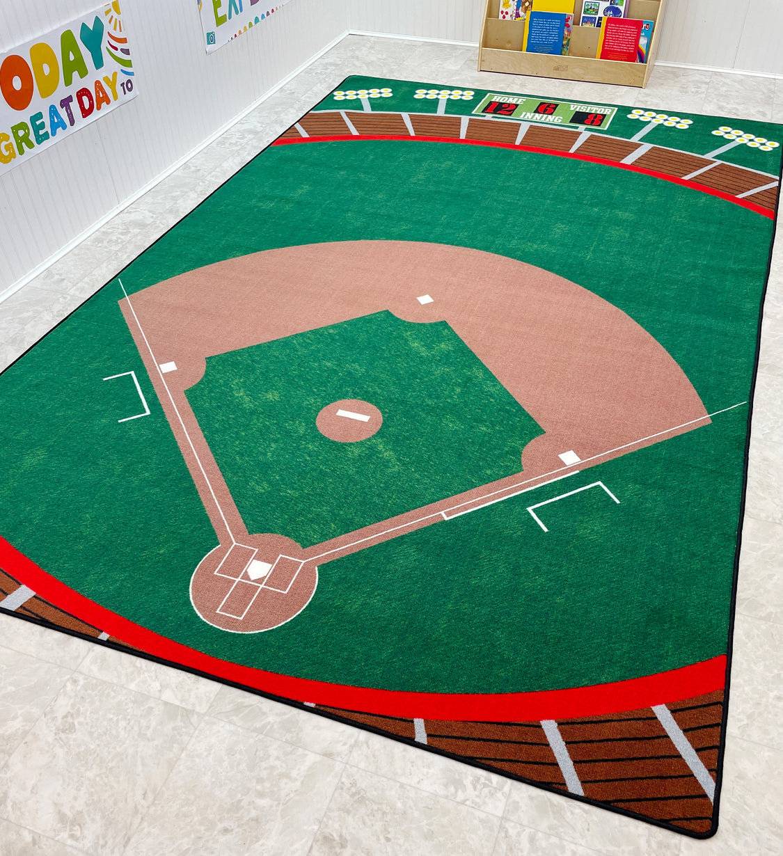 Baseball Stadium Rug – KidCarpet.com