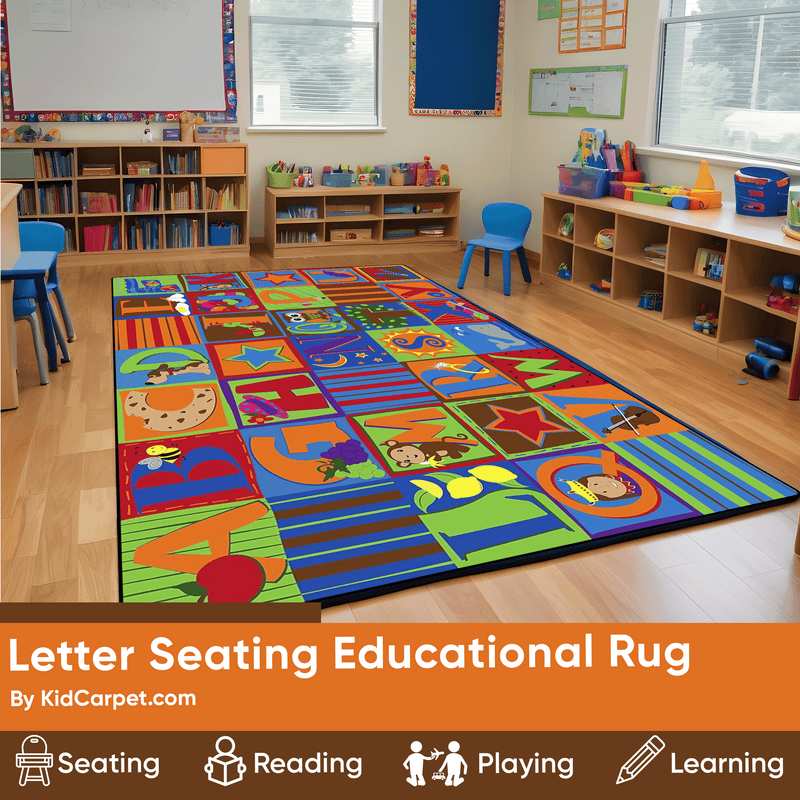 Letter Seating Rug – KidCarpet.com