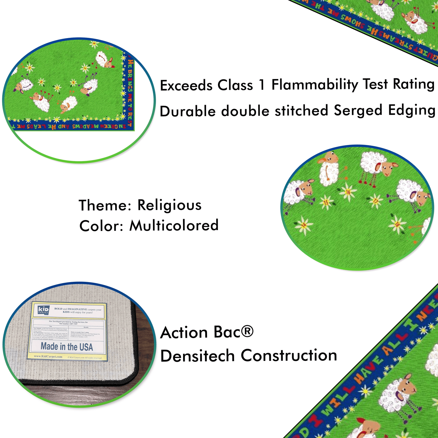 Little Lambs of God Circle Time Rug – KidCarpet.com