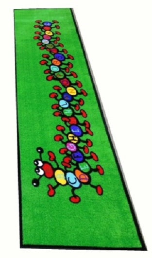 The Caterpillar Green Runner – KidCarpet.com