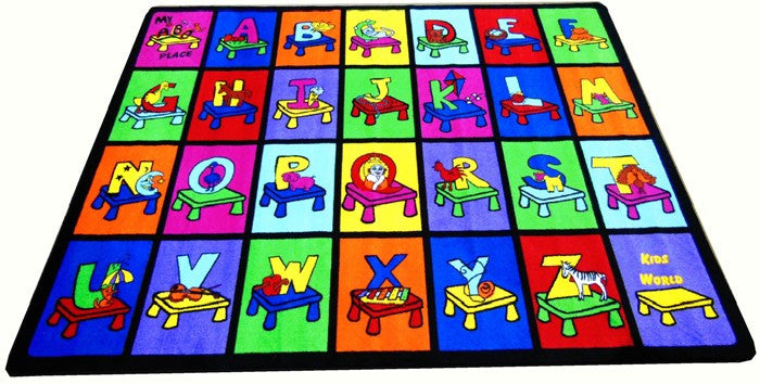 My ABC Place Seating Rug – KidCarpet.com