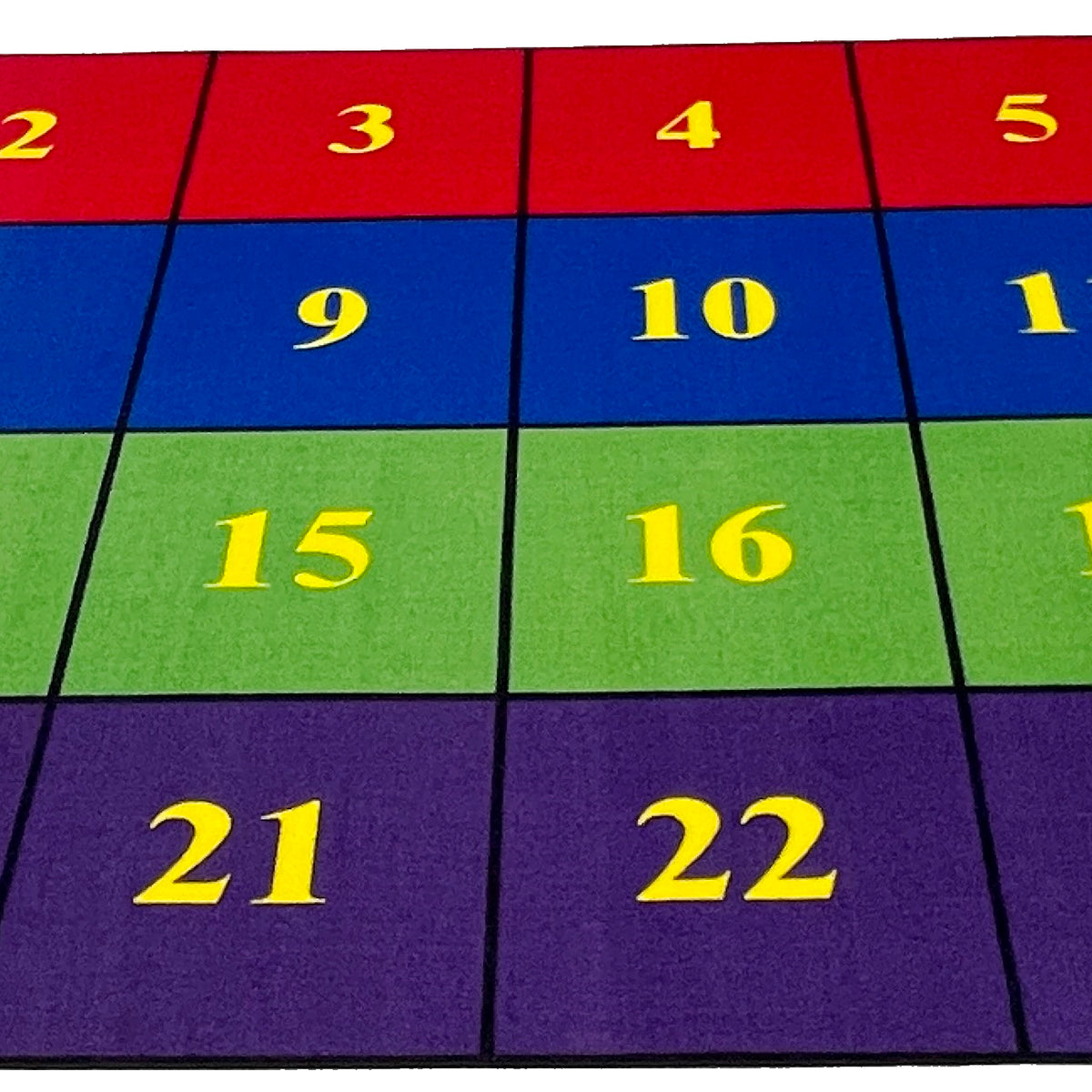 Classroom Seating Rug With 24 Squares BRIGHT – KidCarpet.com