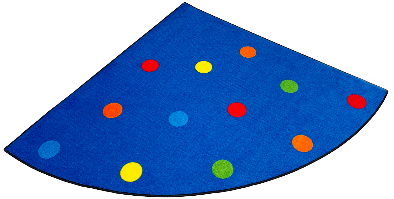 Color Spots Corner Quarter Circle Rug – KidCarpet.com