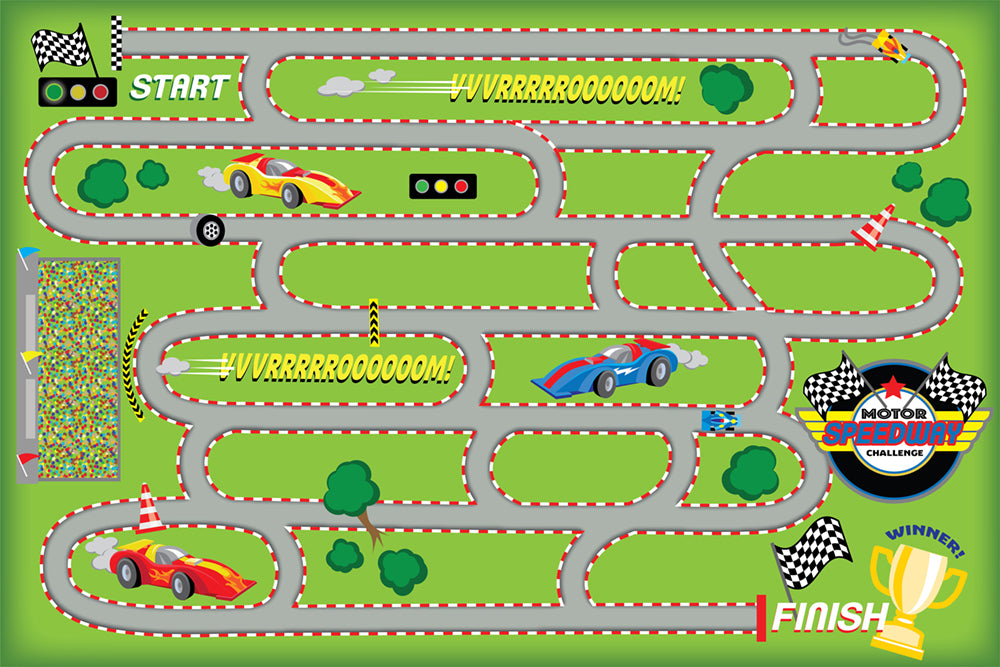 Race Track Maze Rug – KidCarpet.com